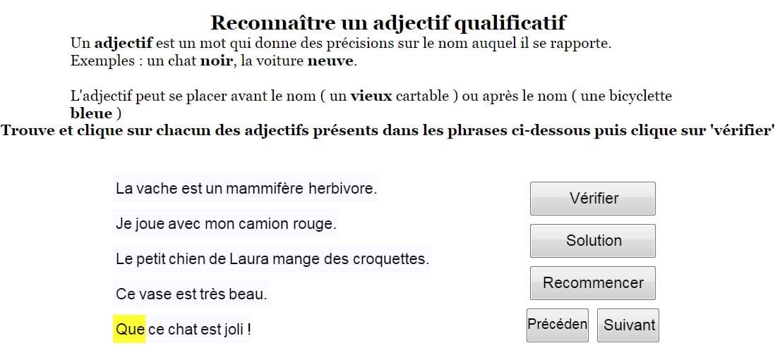 GRAMMAIRE en ligne – Jeuxtravaillenligne
