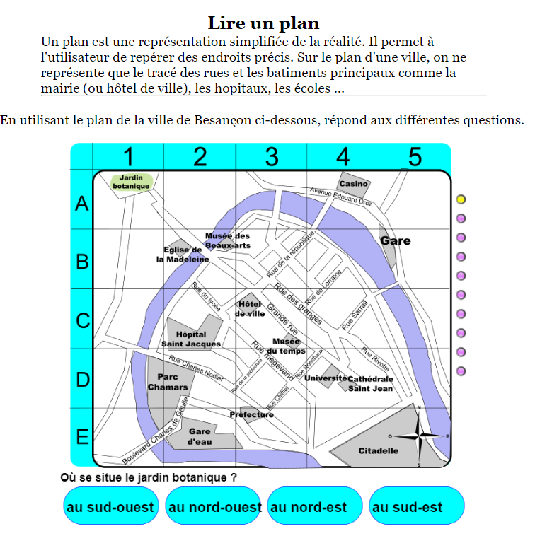 SE SITUER DANS L’ESPACE en ligne – Jeuxtravaillenligne