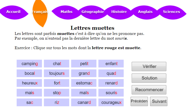 ORTHOGRAPHE en ligne – Jeuxtravaillenligne