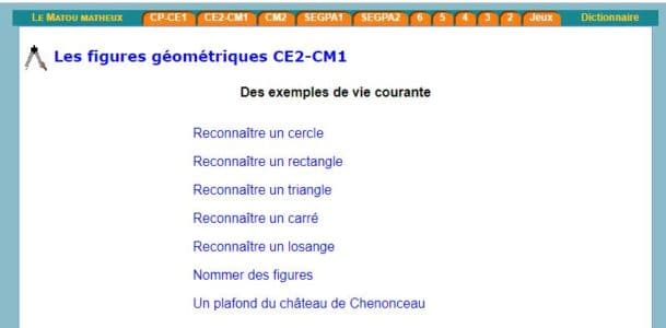 GEOMETRIE en ligne – Jeuxtravaillenligne