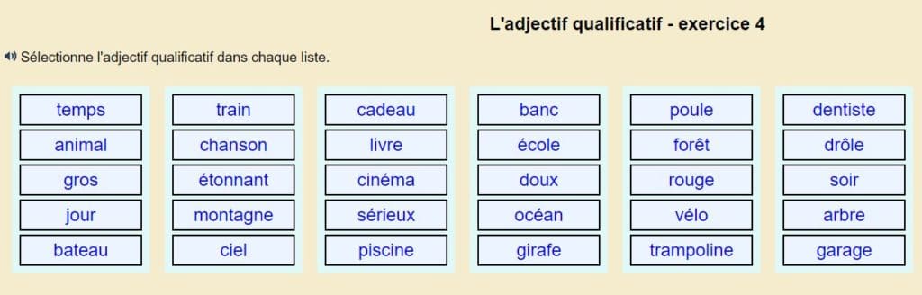 GRAMMAIRE en ligne – Jeuxtravaillenligne