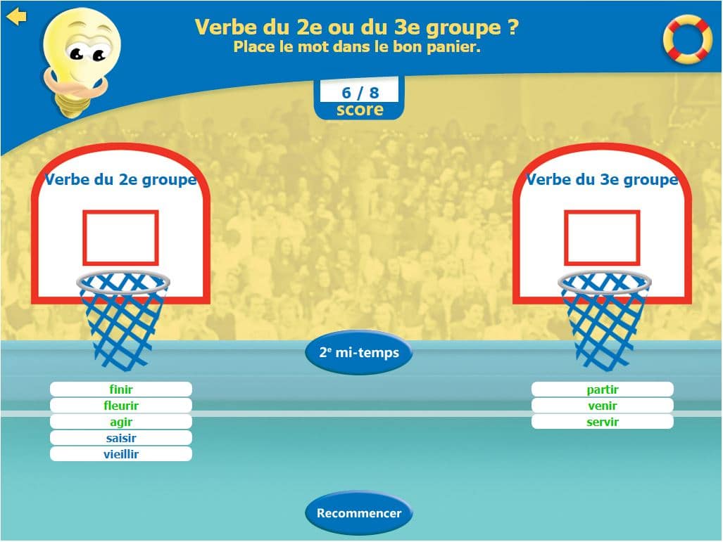 CONJUGAISON en ligne – Jeuxtravaillenligne