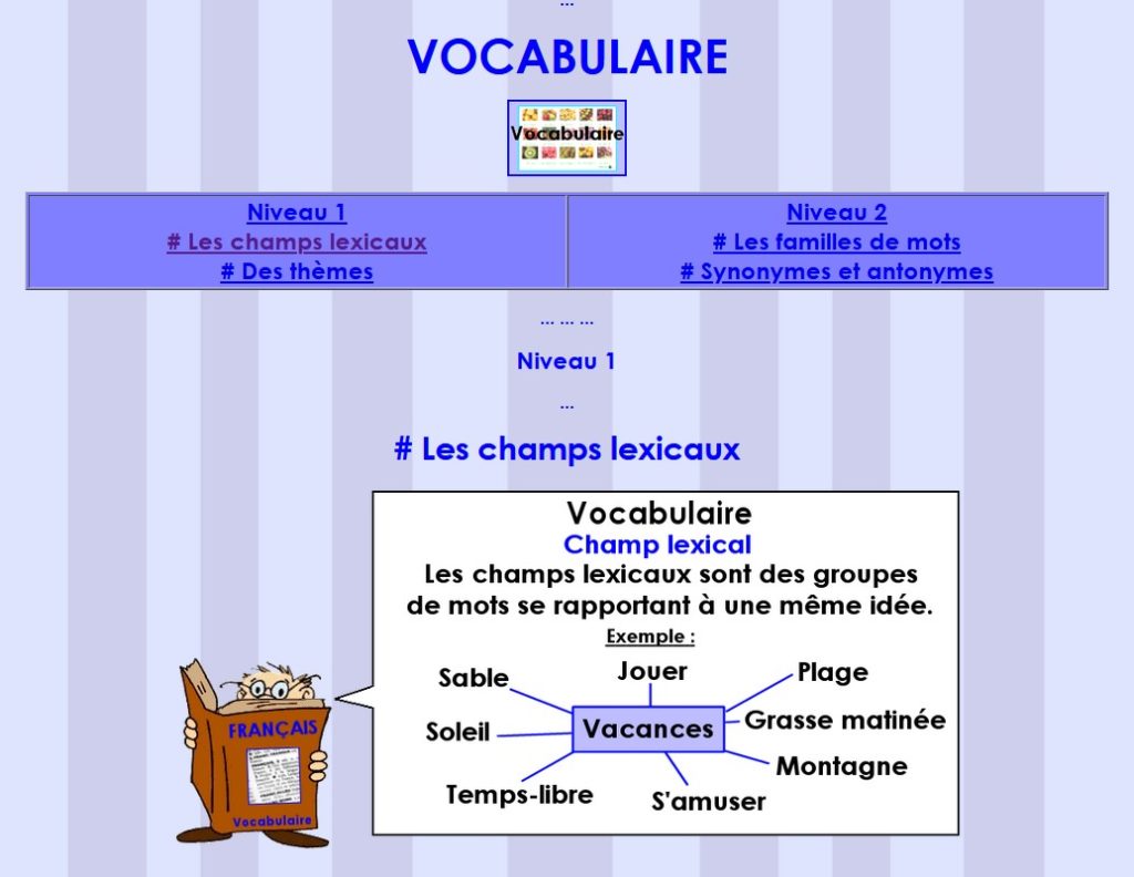 VOCABULAIRE – Jeuxtravaillenligne